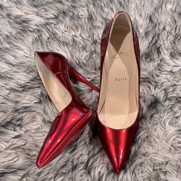 Christian Louboutin | Shoes | Red Glossy So Kate Christian Louboutin ...